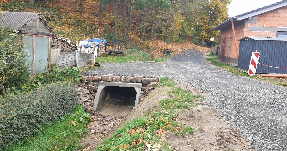 Neue Durchlässe im „Kronbergweg“ | Stadt Naumburg